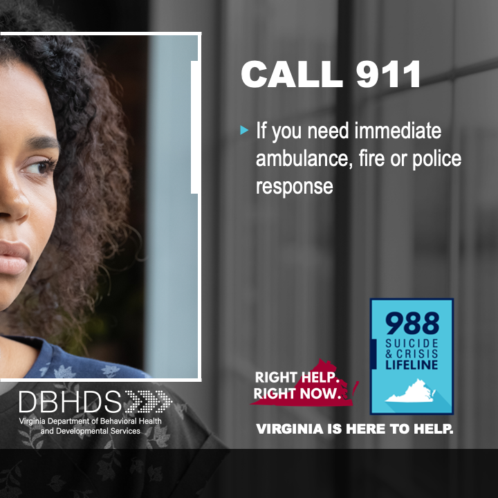 Call 988 Carousel - Virginia 988 Suicide & Crisis Lifeline